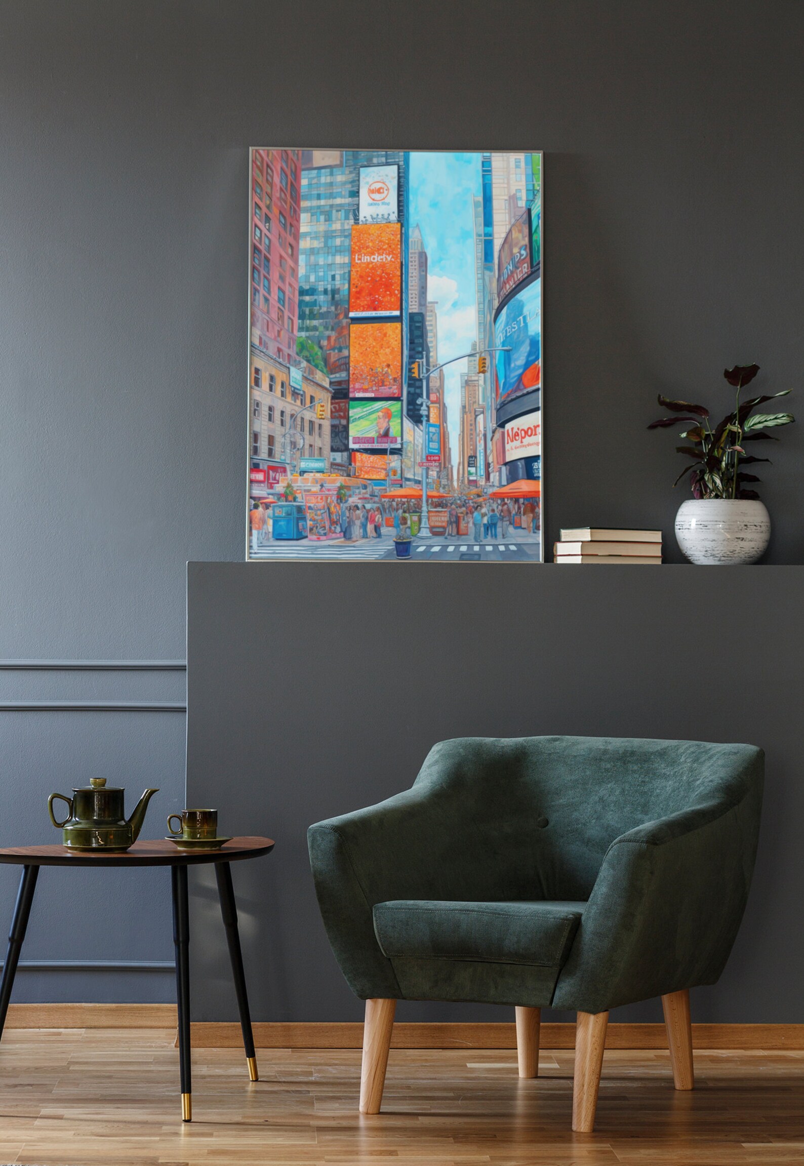 Highly Detailed Watercolor New York Times Square Print NYC ...