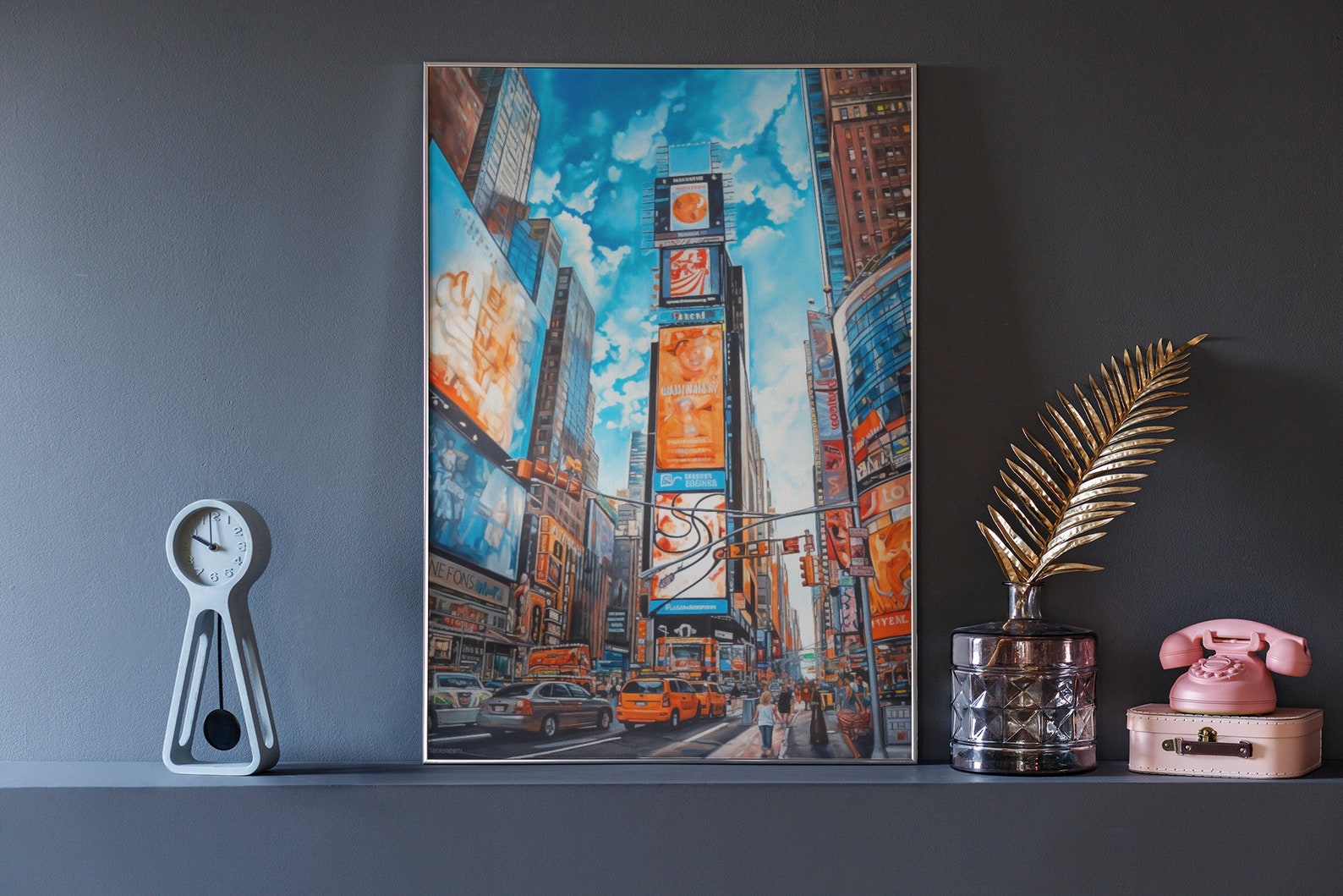 NYC Vibrant Watercolor New York Times Square Print NYC Illustrations ...