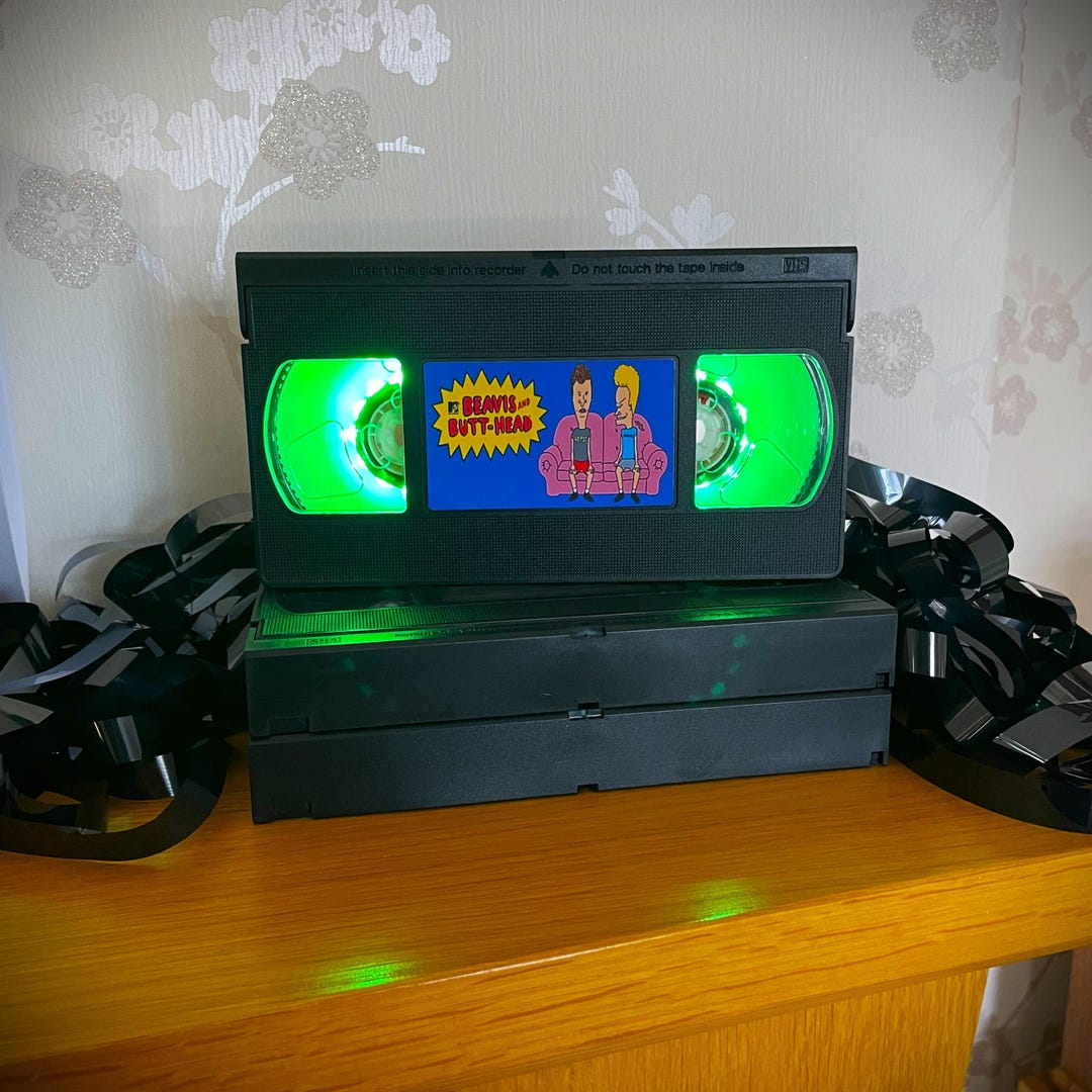 Retro VHS Lamp Beavis and Butthead, Cartoon, Film, TV, Lamp, Games ...