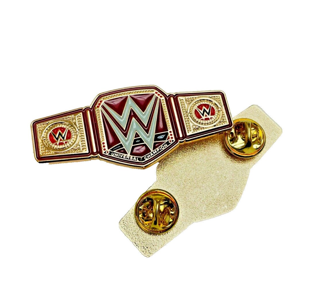 WWE Universal Championship Belt Enamel Pin Badge, WWF, WCW, Wrestling ...