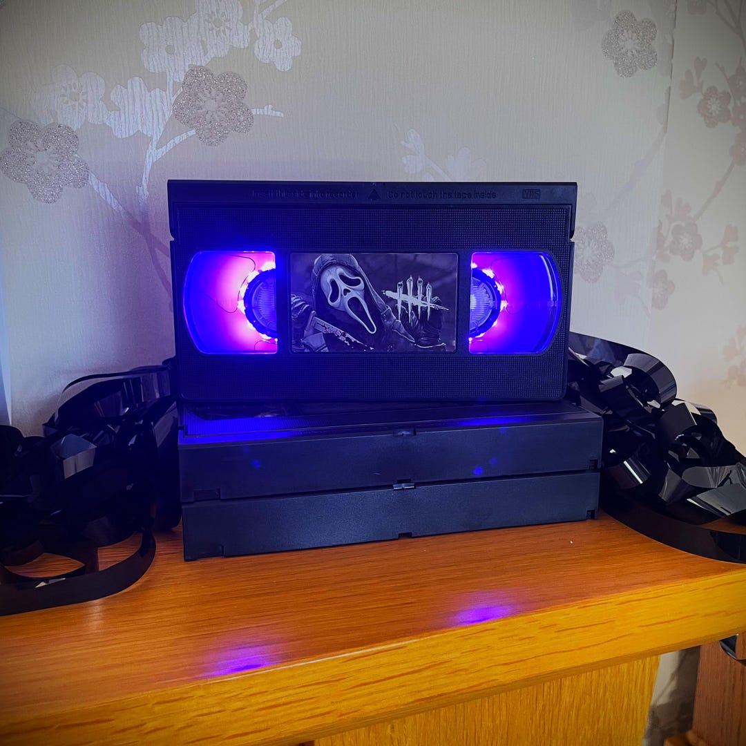 Scream Movie, Wes Craven, Retro VHS Lamp, Upcycled, Horror Movie, Lamp ...