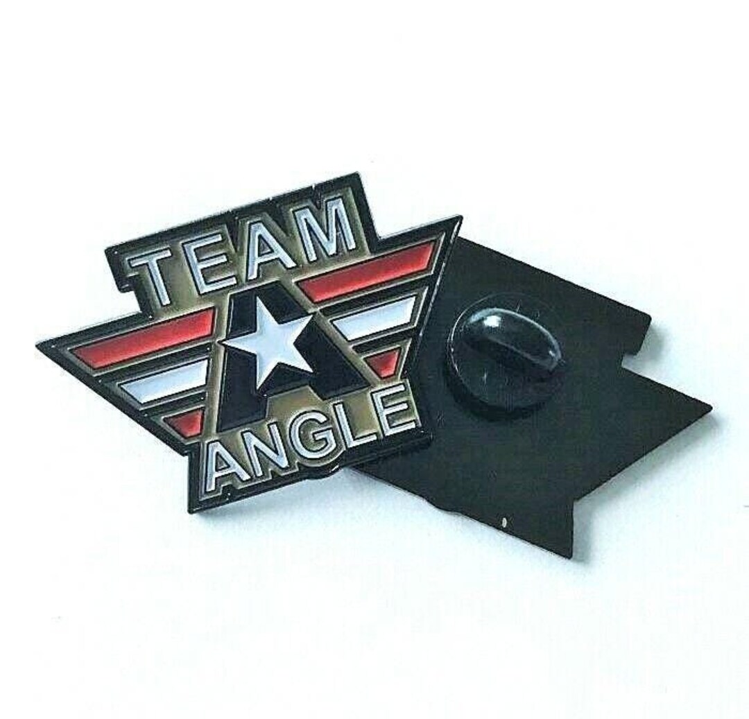 Kurt Angle Team Angle Wrestling Enamel Pin Badge, Hasbro Figures, WWE ...