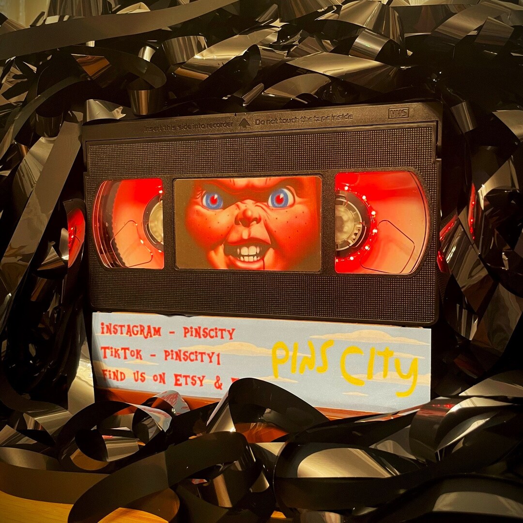 Retro VHS Night Light Chucky Horror Movie Film Man Cave - Etsy