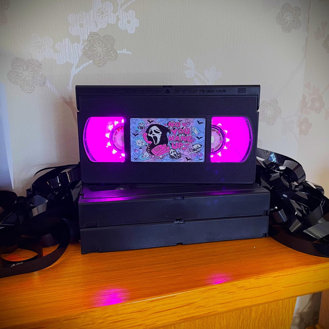 Scream Movie, Retro VHS Lamp, No You Hang Up, Upcycled, Horror Movie ...