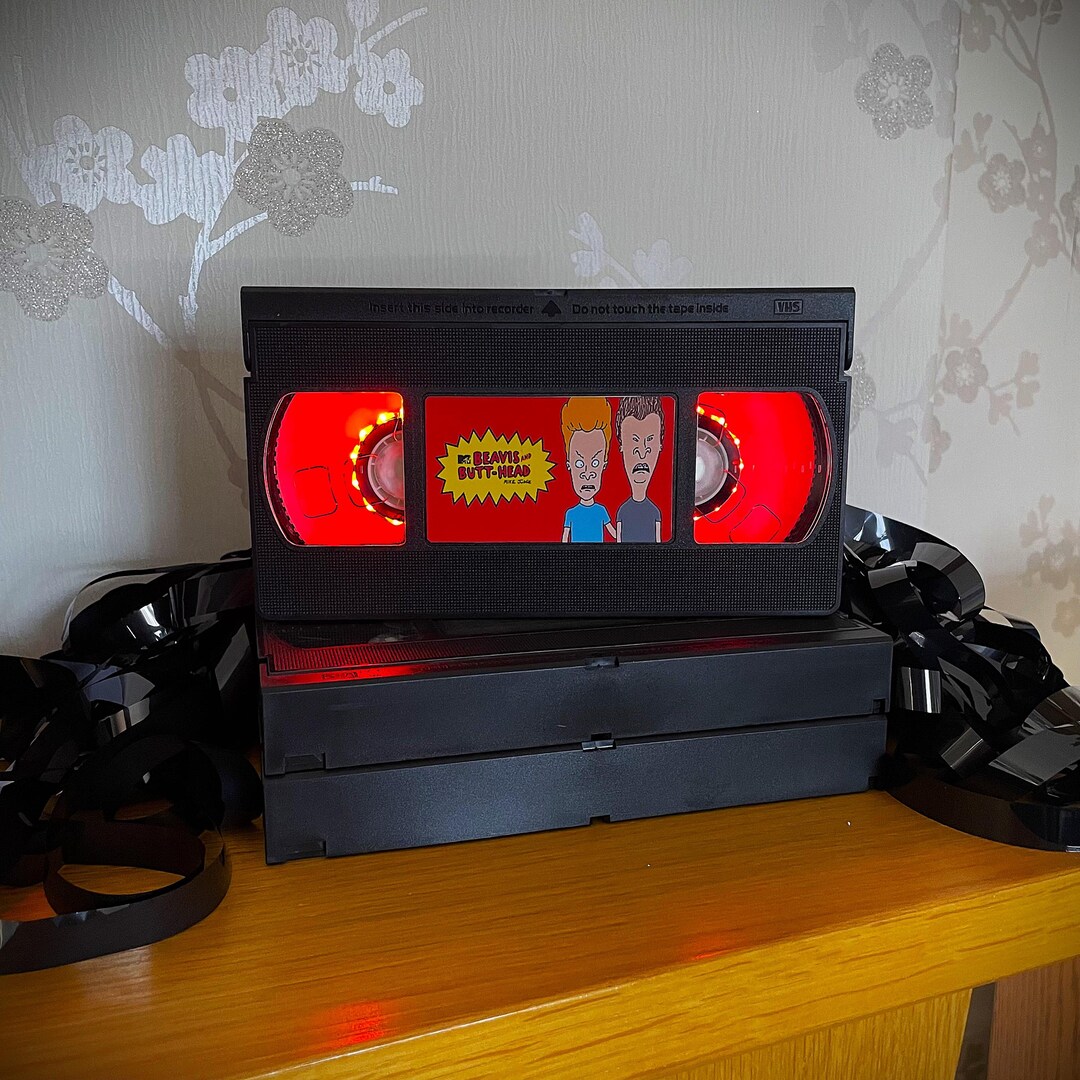 Beavis and Butthead, Retro VHS Lamp, Cartoon, Film, TV, Lamp, Games ...