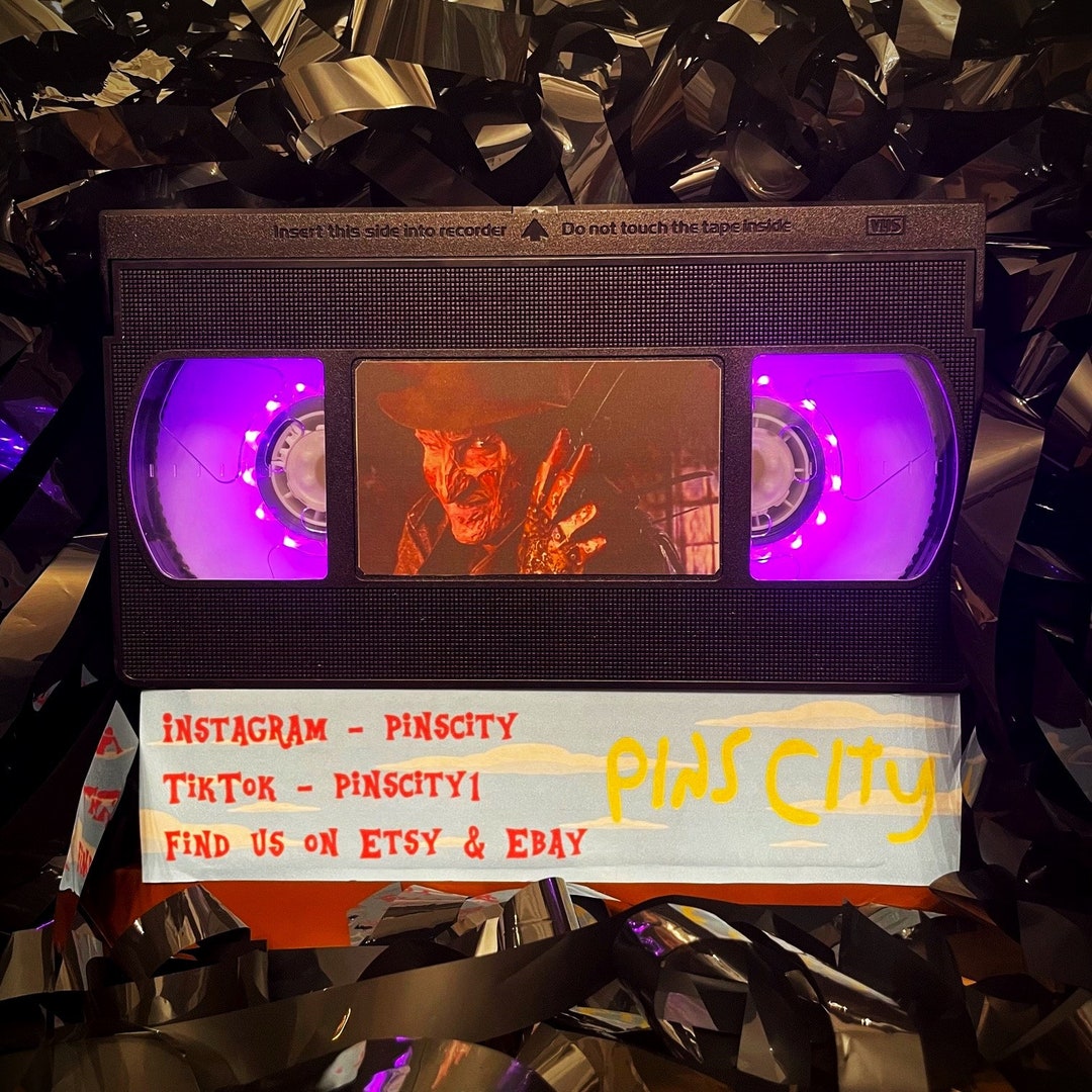 Retro VHS Lamp, A Nightmare on Elm Street, Freddy Krueger, Horror Movie ...