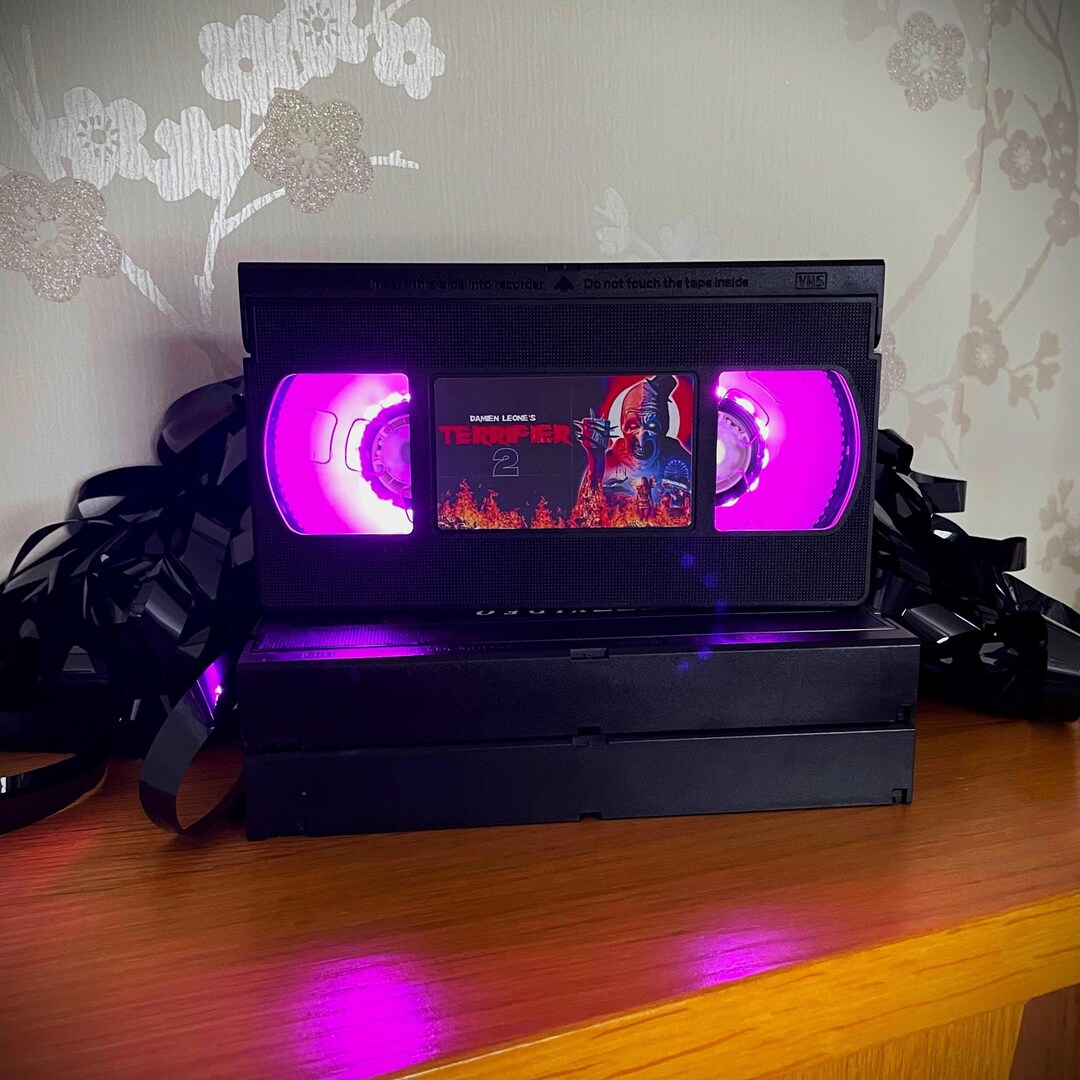 Terrifier Retro VHS Lamp, Damien Leone, Art the Clown, Horror Movie ...