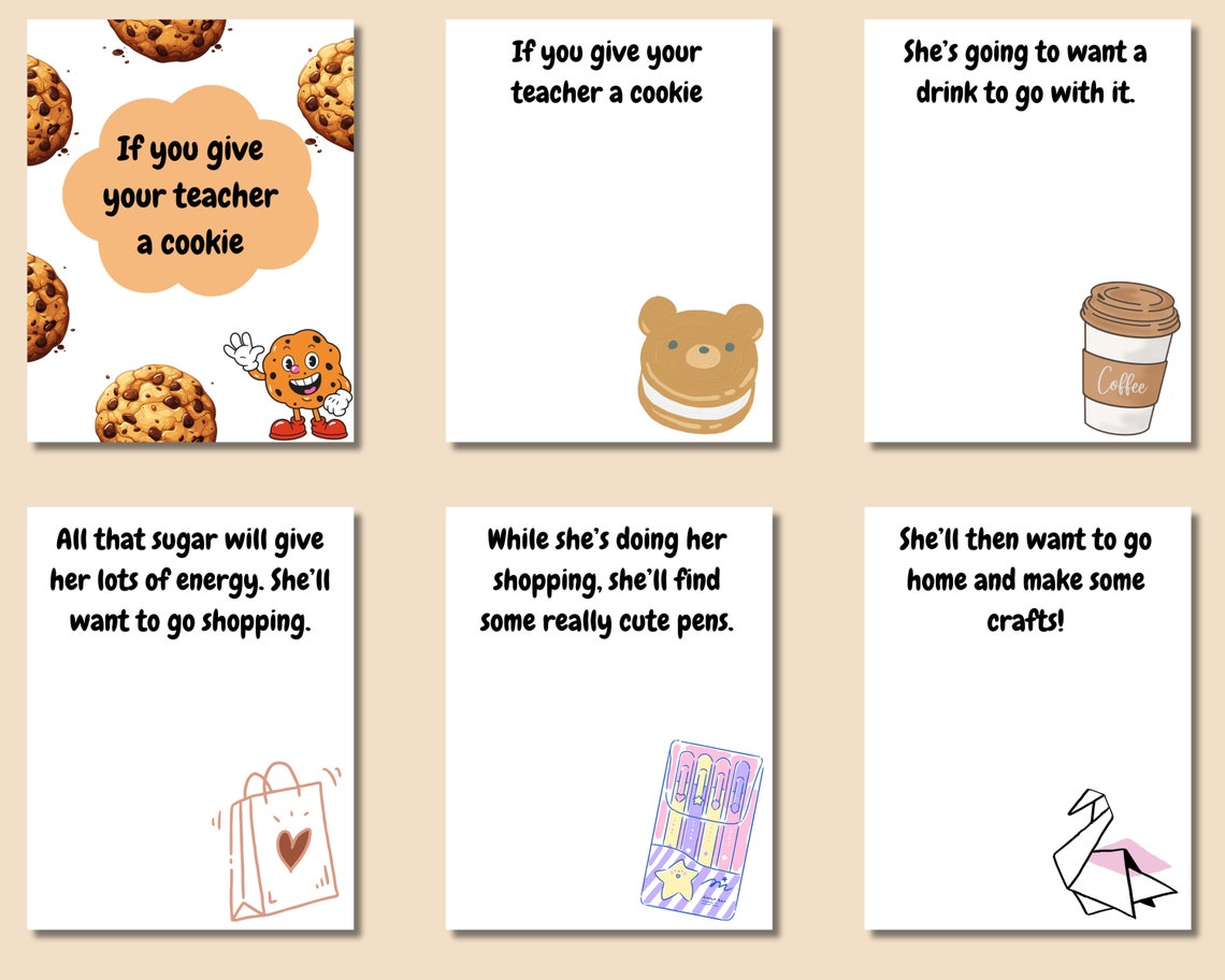If You Give Your Teacher a Cookie, Teacher Appreciation Gift End of ...