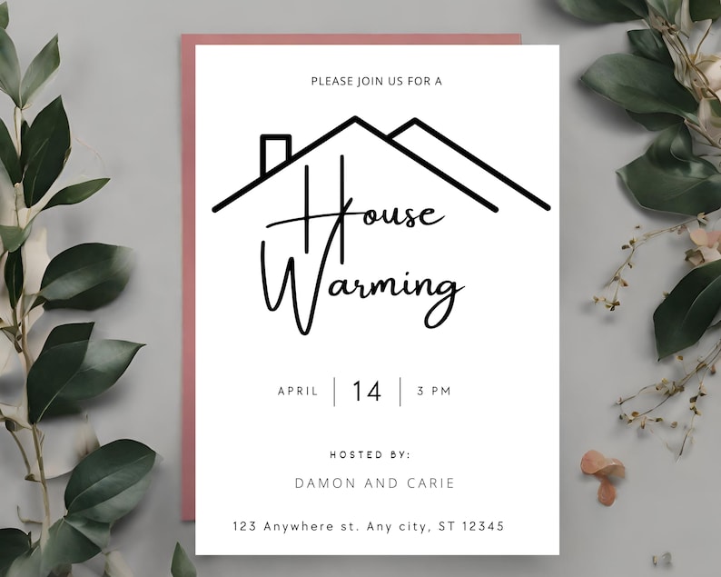 Editable House Warming Invitation House Warming Party - Etsy