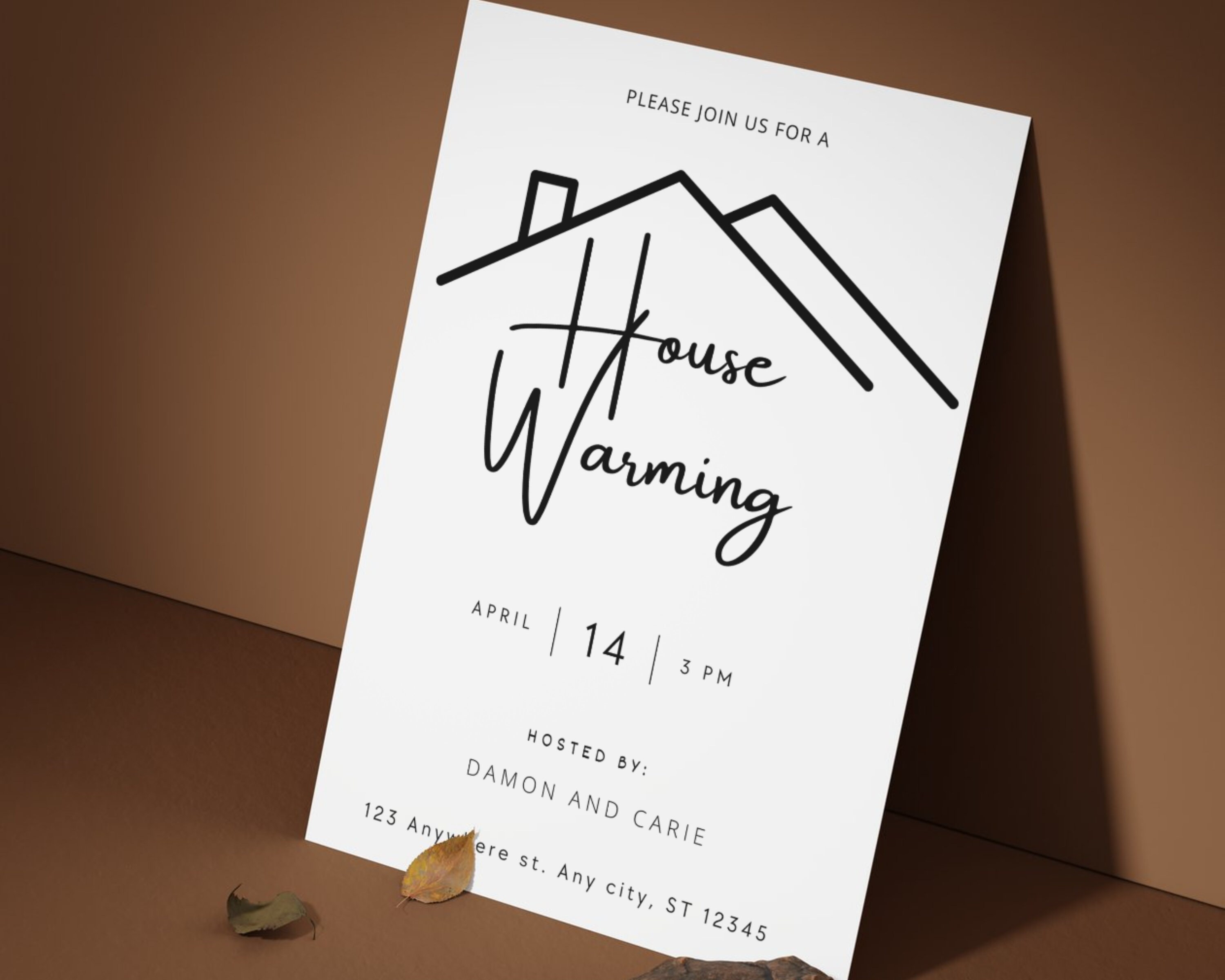 Editable House Warming Invitation, House Warming Party, Modern ...