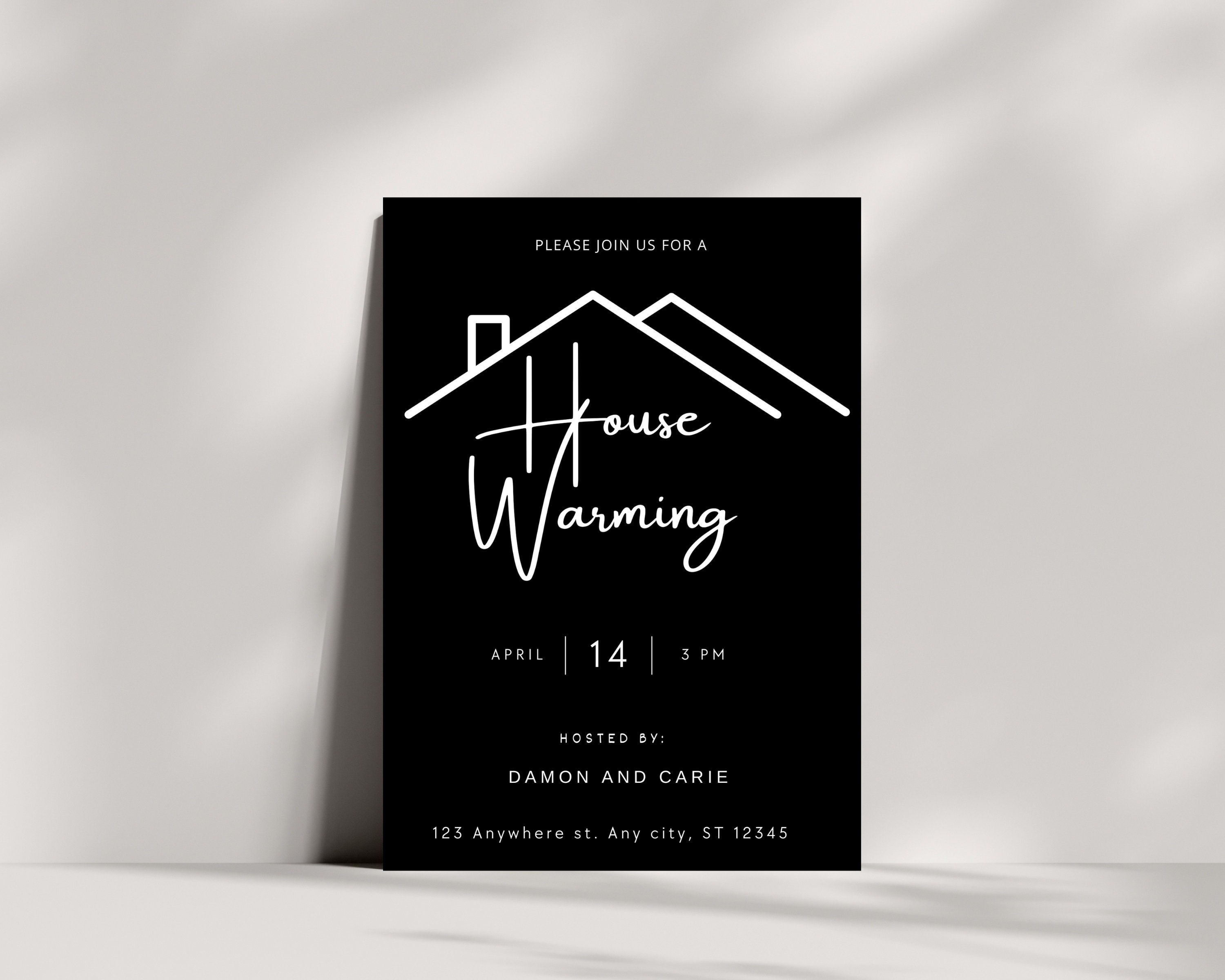 Editable House Warming Invitation, House Warming Party, Modern ...