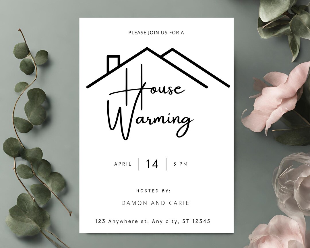 Editable House Warming Invitation House Warming Party - Etsy