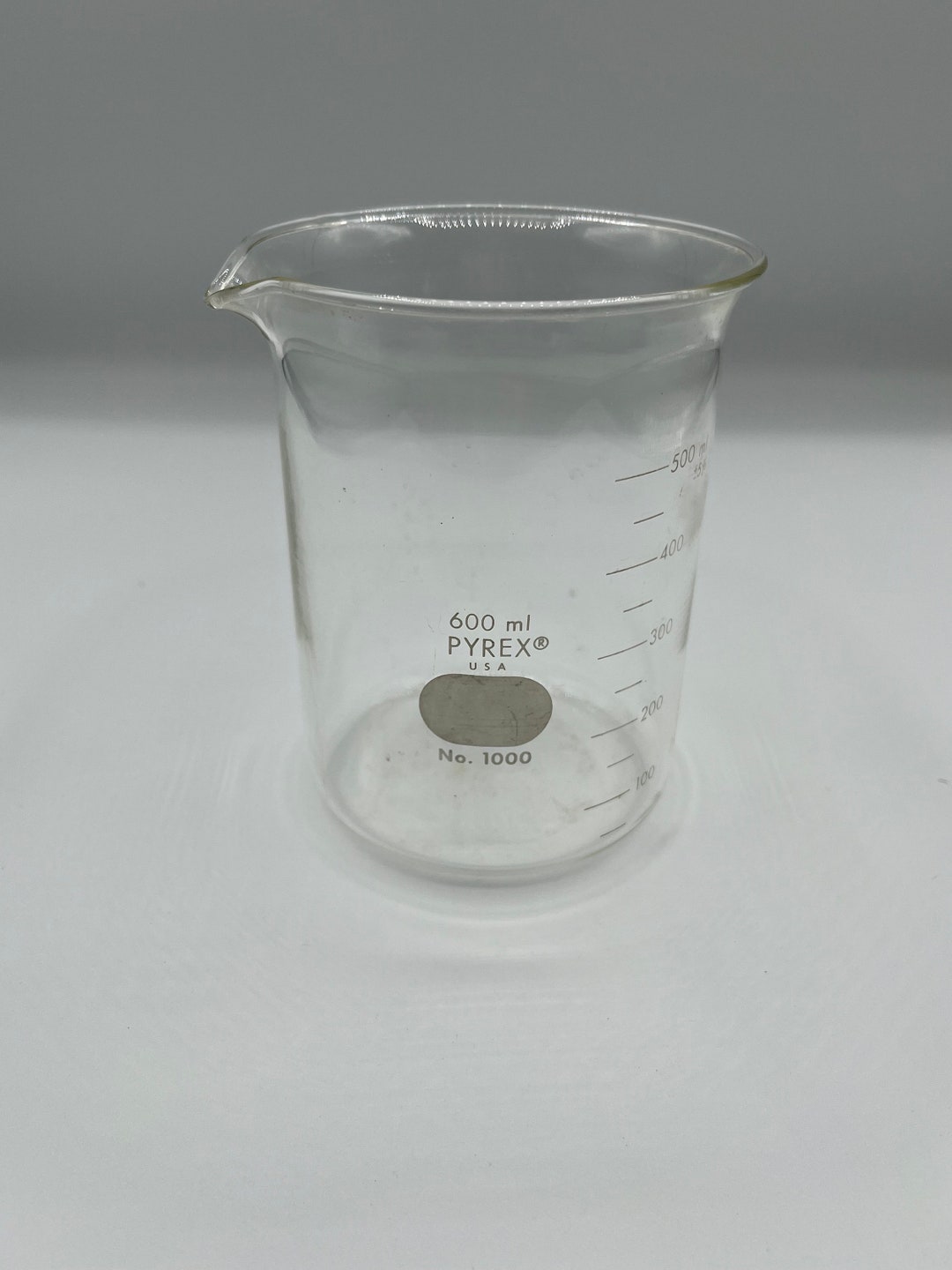Pyrex Glass Beaker 600ml, Vintage Lab Ware Glass, Glass Chemistry ...