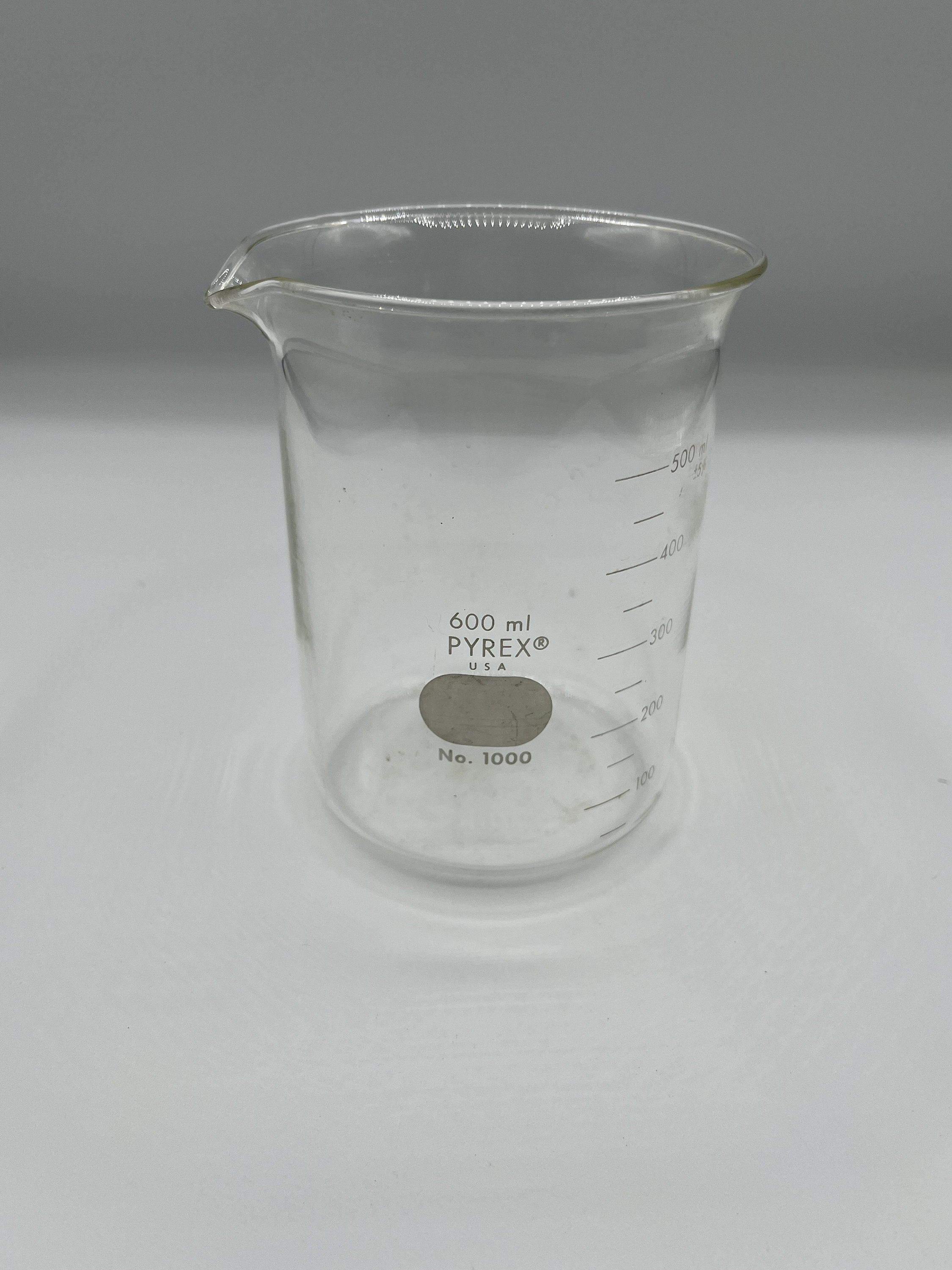Pyrex Glass Beaker 600ml, Vintage Lab Ware Glass, Glass Chemistry ...