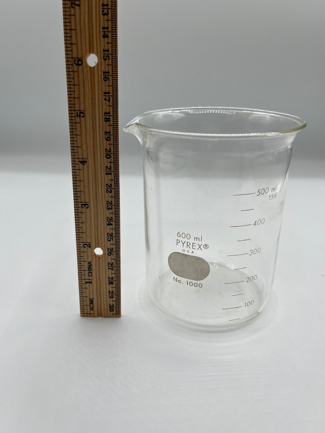 Pyrex Glass Beaker 600ml Vintage Lab Ware Glass Glass - Etsy