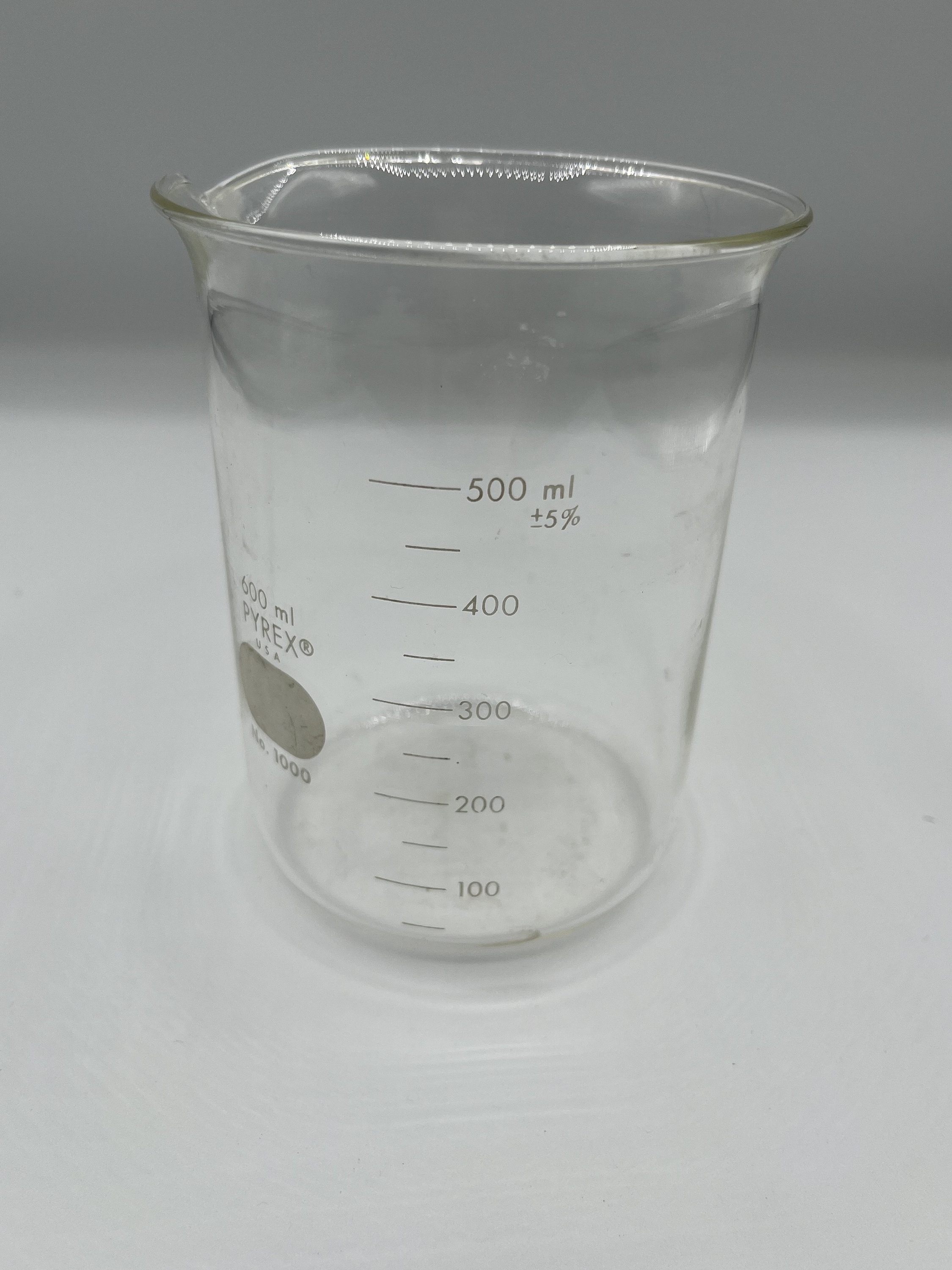 Pyrex Glass Beaker 600ml, Vintage Lab Ware Glass, Glass Chemistry ...