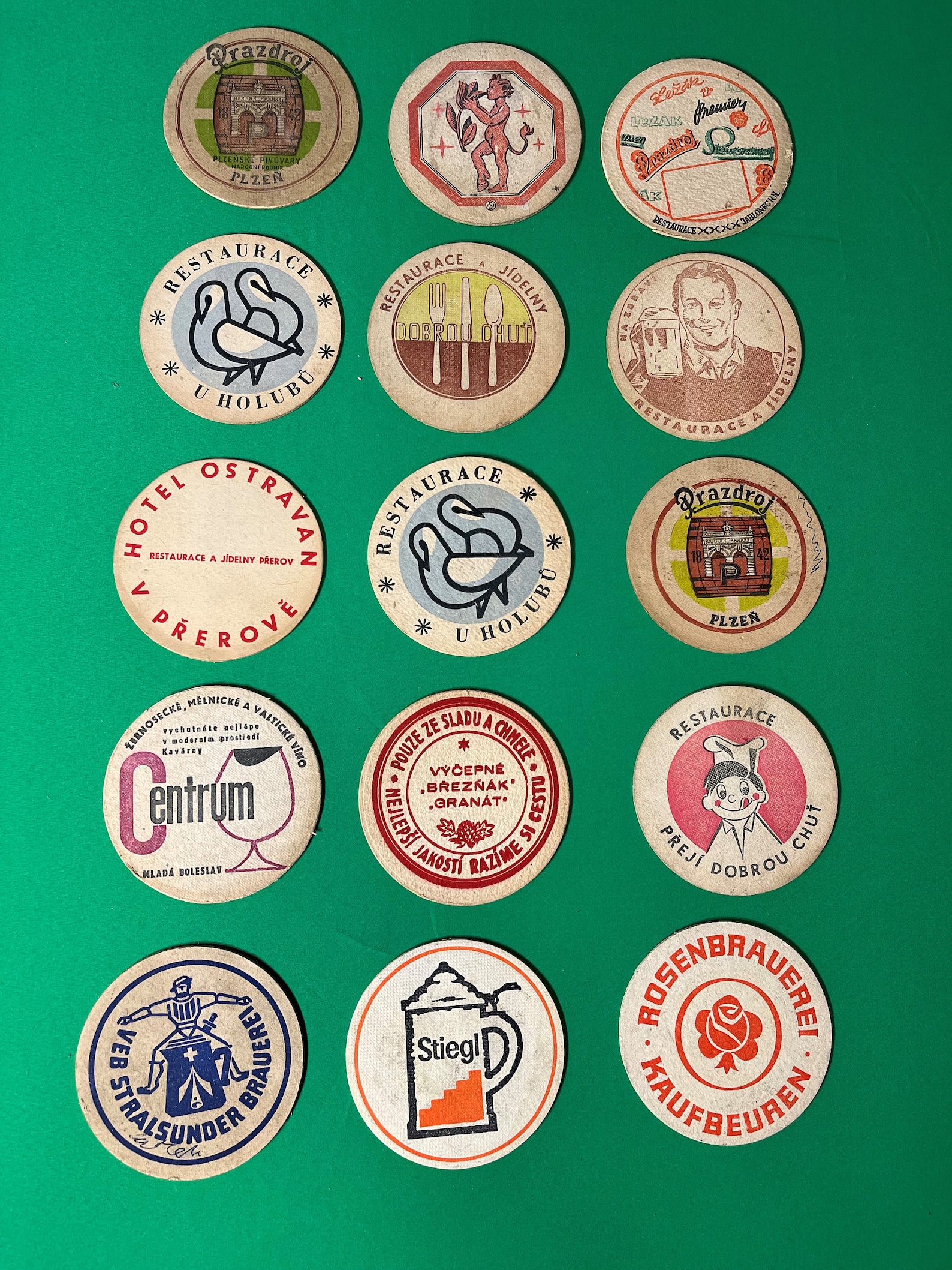 15 VERY RARE Vintage Beer Coasters, Beer Gifts, Cardboard Barware ...