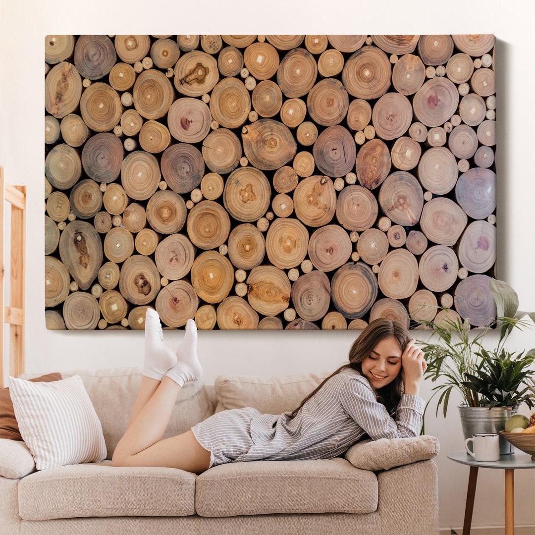 Tree Ring Print, Tree Ring Wall Art, Woodcut Print Tree Ring Wall ...