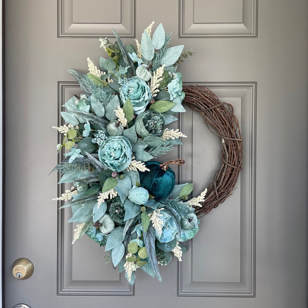 Monochromatic Fall Wreath - Etsy