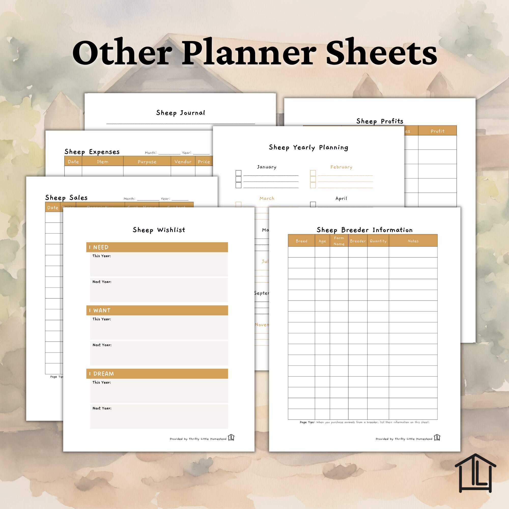 Sheep Planner, Homestead Planner, Farm Planner, Homesteading Tools ...