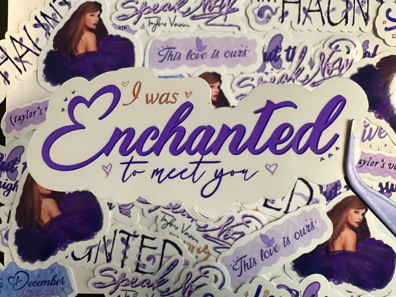 Speak Now Taylors Version Taylor Swift Sticker Pack Water - Etsy Israel
