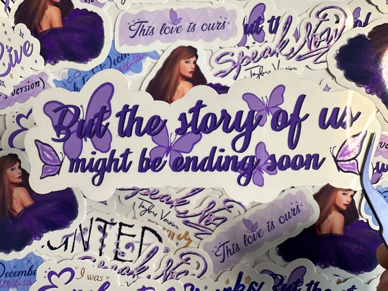 Speak Now Taylors Version Taylor Swift Sticker Pack Water - Etsy Israel