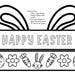 Happy Easter Bunny Hat Printable Craft – DIY Coloring Activity for Kids ...