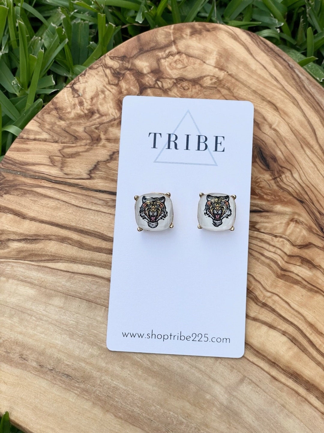 Tiger Stud Earring - Etsy