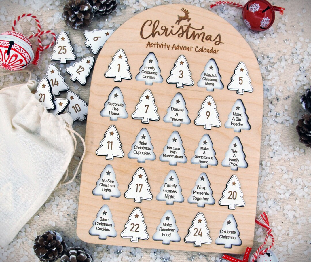 Kids Activity Advent Calendar, Kids Advent, Christmas, Advent Calendar ...