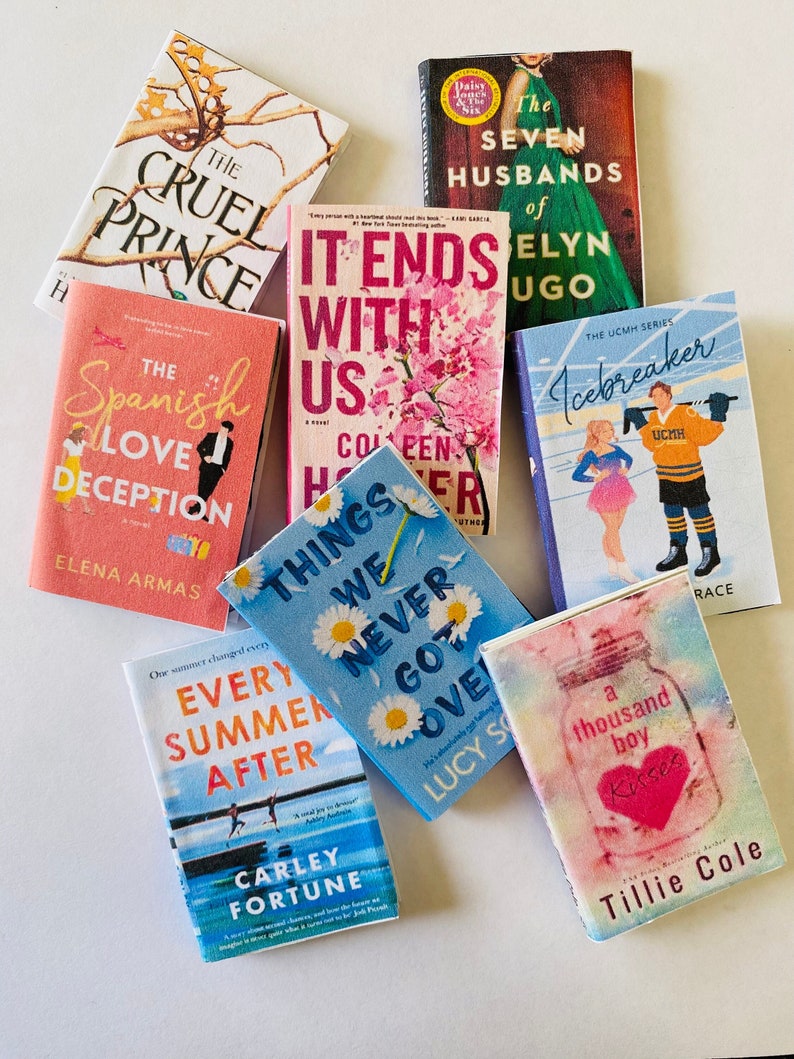 60 Booktok Miniature Printable Book Covers - Etsy