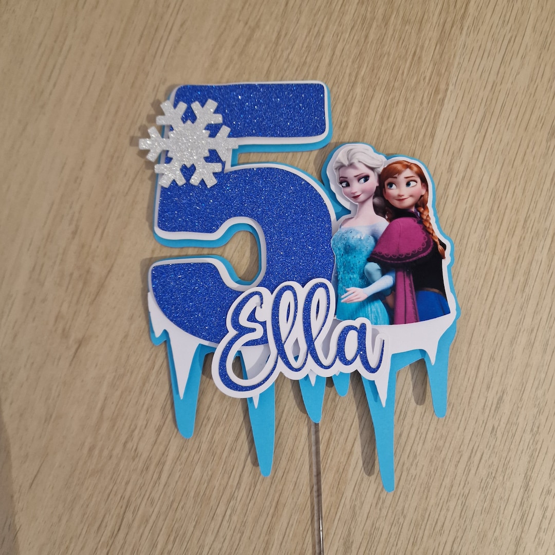 Elsa Frozen Cake Decoration/ Cake Topper/ Children's Birthday Girl With ...