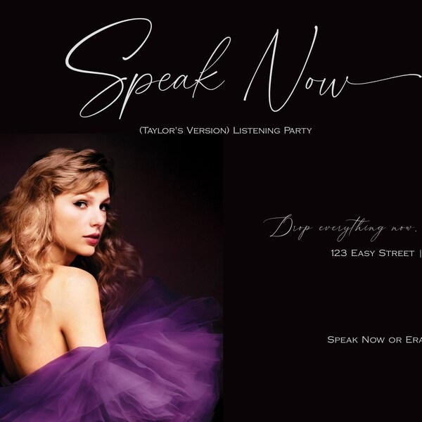 Listening Party Invitation - Etsy