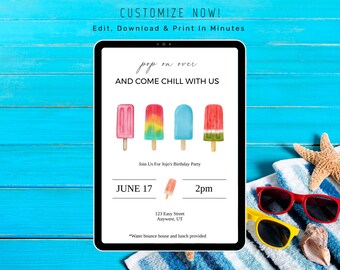 Ice Cream Popsicle Cupcake Coloring Placemat, Printable, Personalized ...