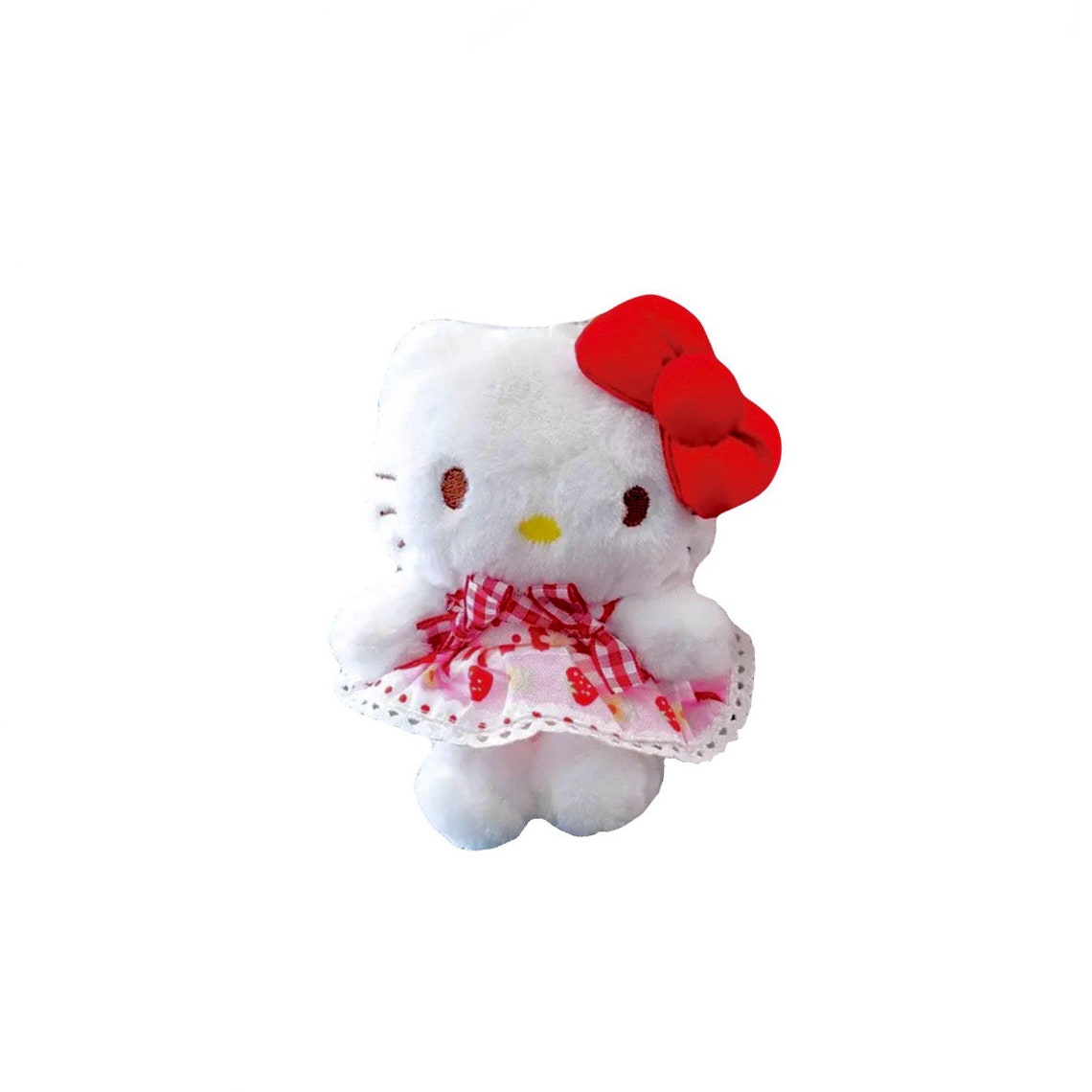 15cm Valentines Hello Kitty Keychain, Heart Plush Dangler, Strawberry ...