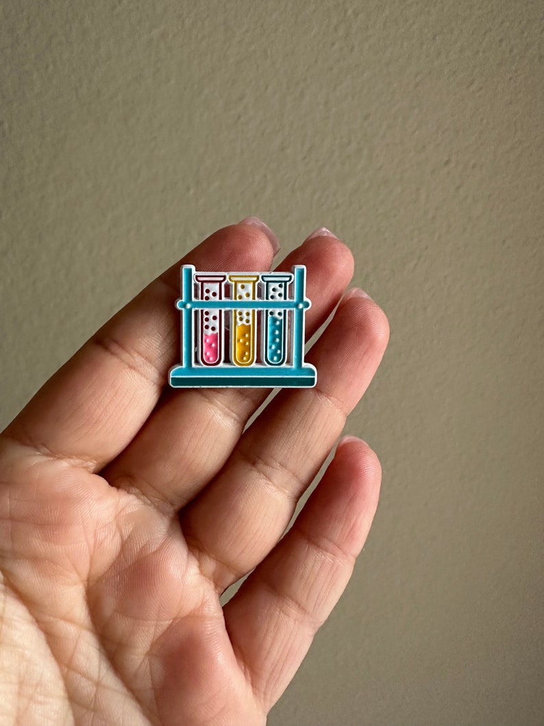 Creative Trendy Metal Enamel Science Laboratory Brooch Badge Doctor ...