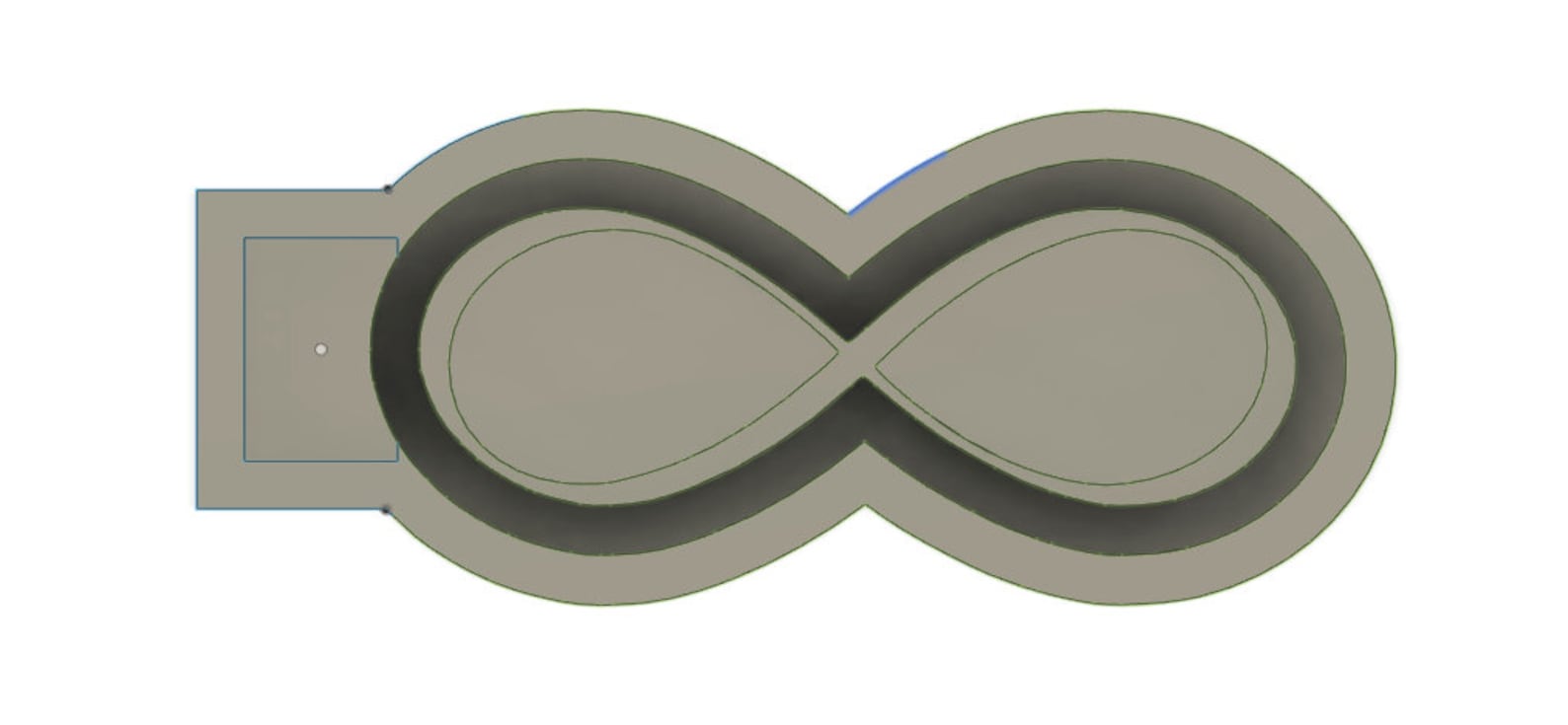Infinity Symbol Blank for Molding 3D Printer File STL. - Etsy