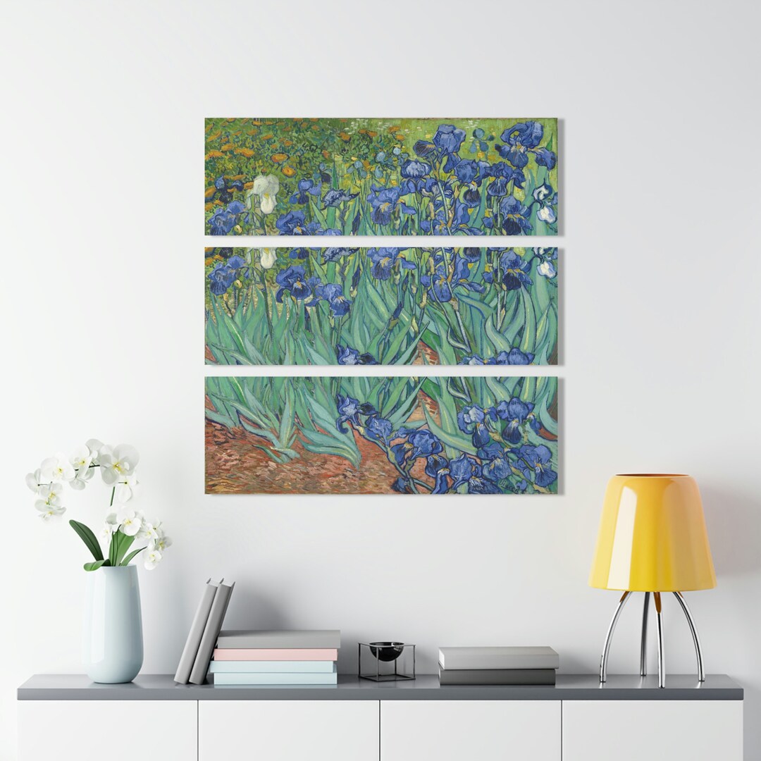 Van Gogh Iris Acrylic Triptych Wall Hanging - Etsy