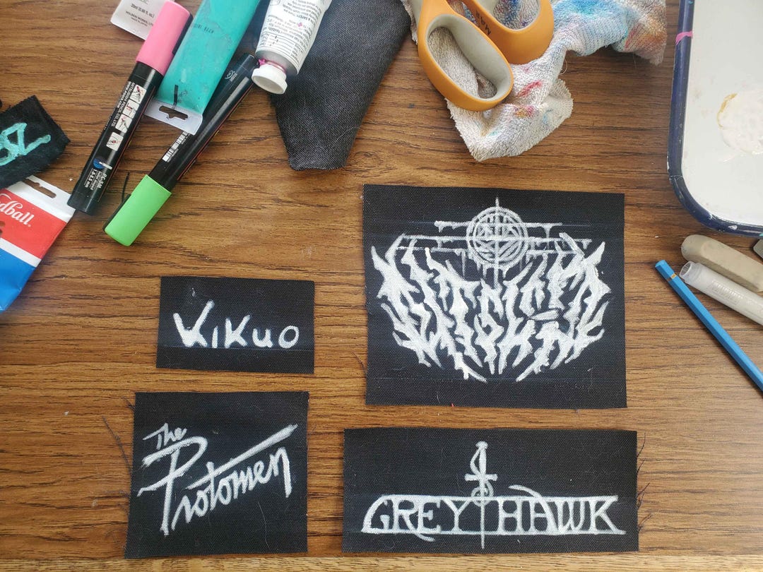 Custom Paint Punk Band Patch - Etsy