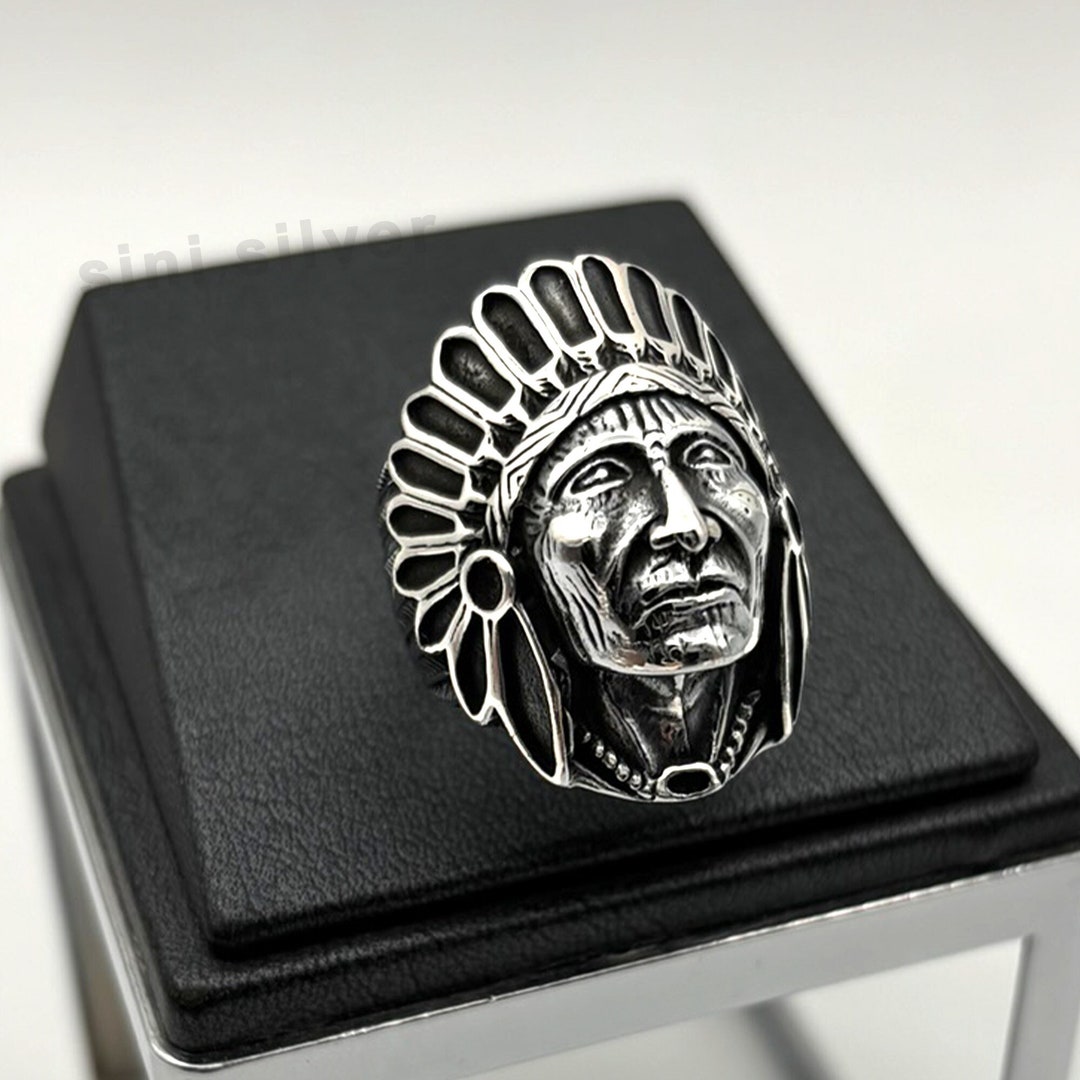American Indian 925 Sterling Silver Men's Ring and Women's Ring - Etsy