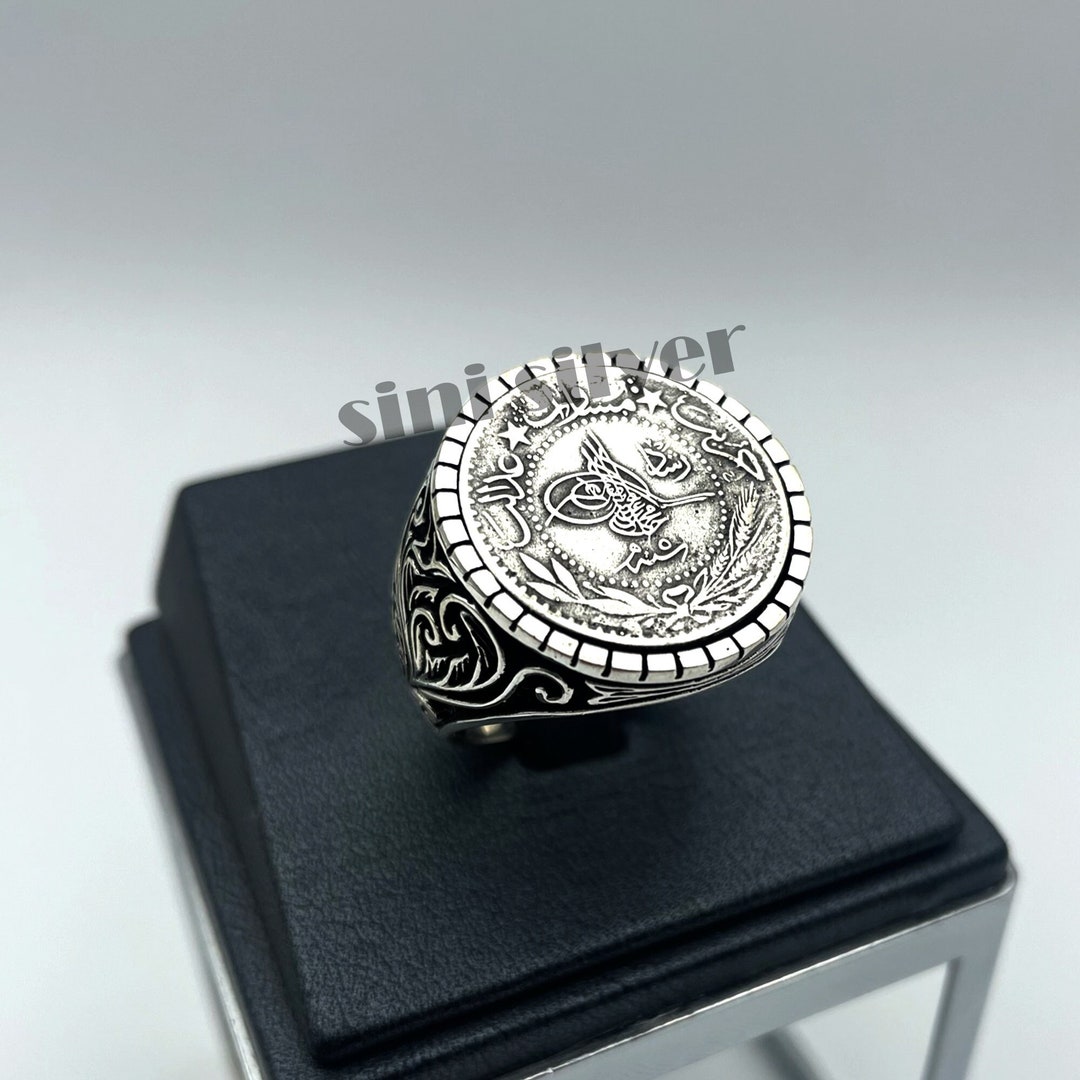 Ottoman Empire Tugra 925 Sterling Silver Men's Ring - Etsy