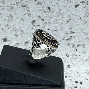 Solid 925 Sterling Silver Double Head Seljuk Eagle Men's and Women's ...