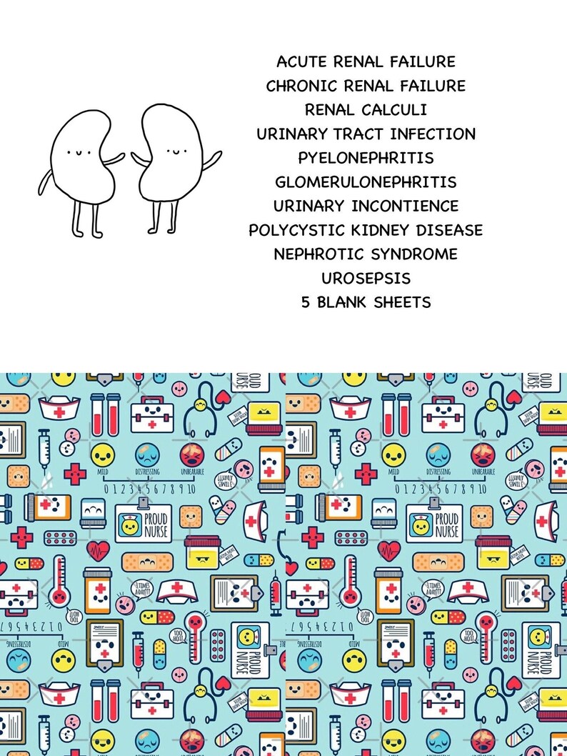 GU System Renal Nursing Study Sheet Fill-in - Etsy