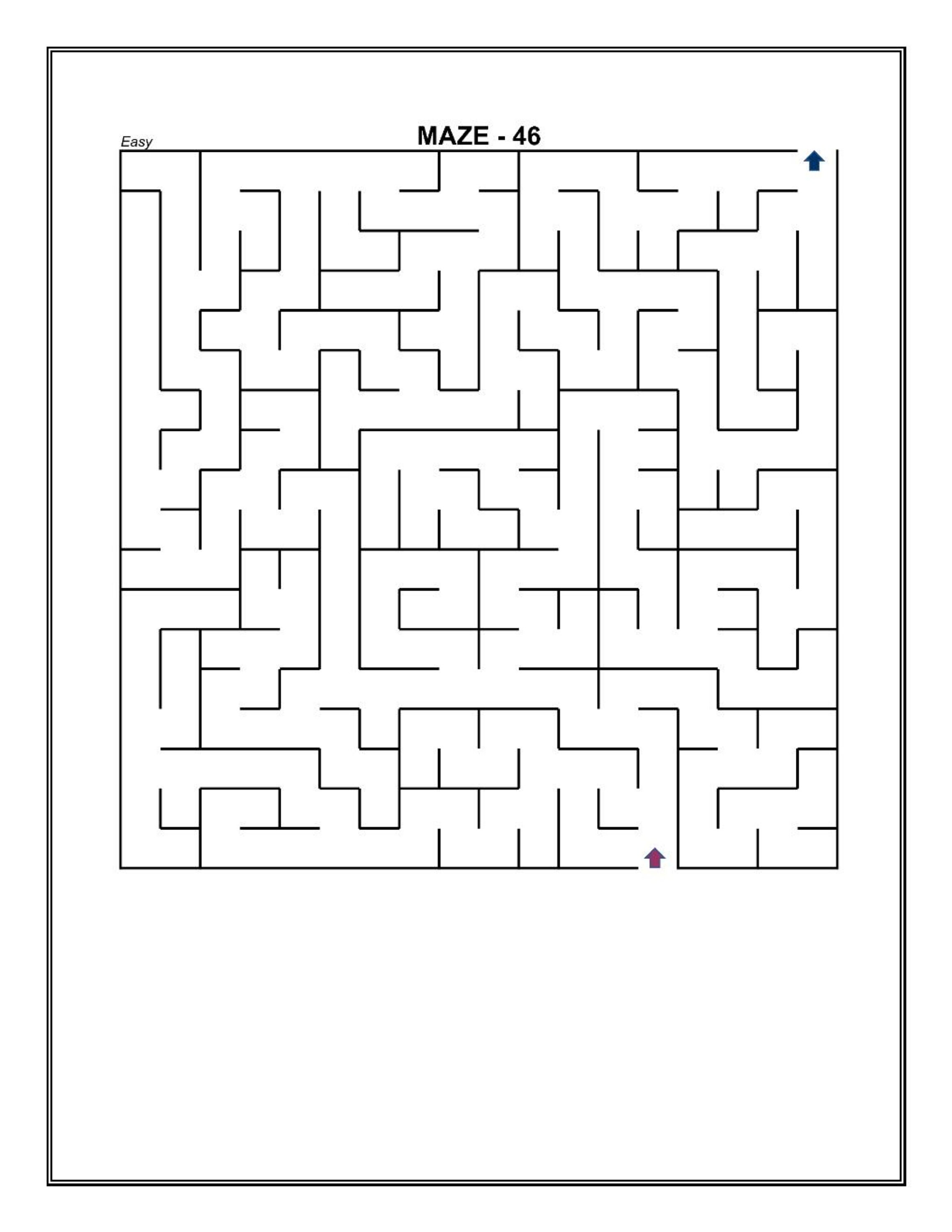 Maze Puzzle Book - Easy, "unplug, Explore, Immerse” Screenless Summer ...