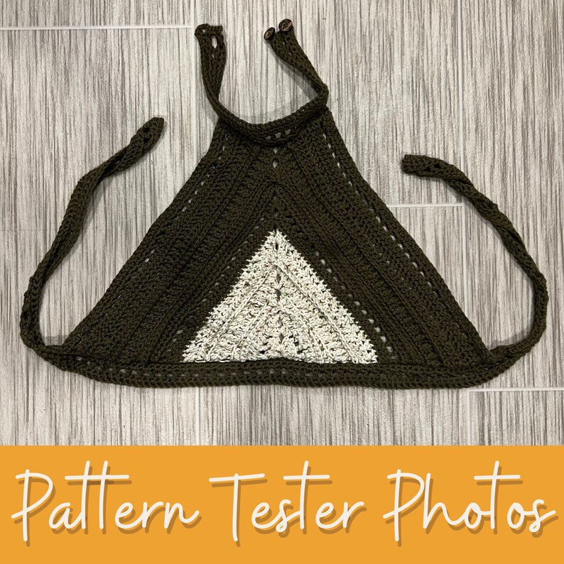 Triangle Tie Tank Crochet Pattern PDF, Island Wrap Top Crochet Pattern ...