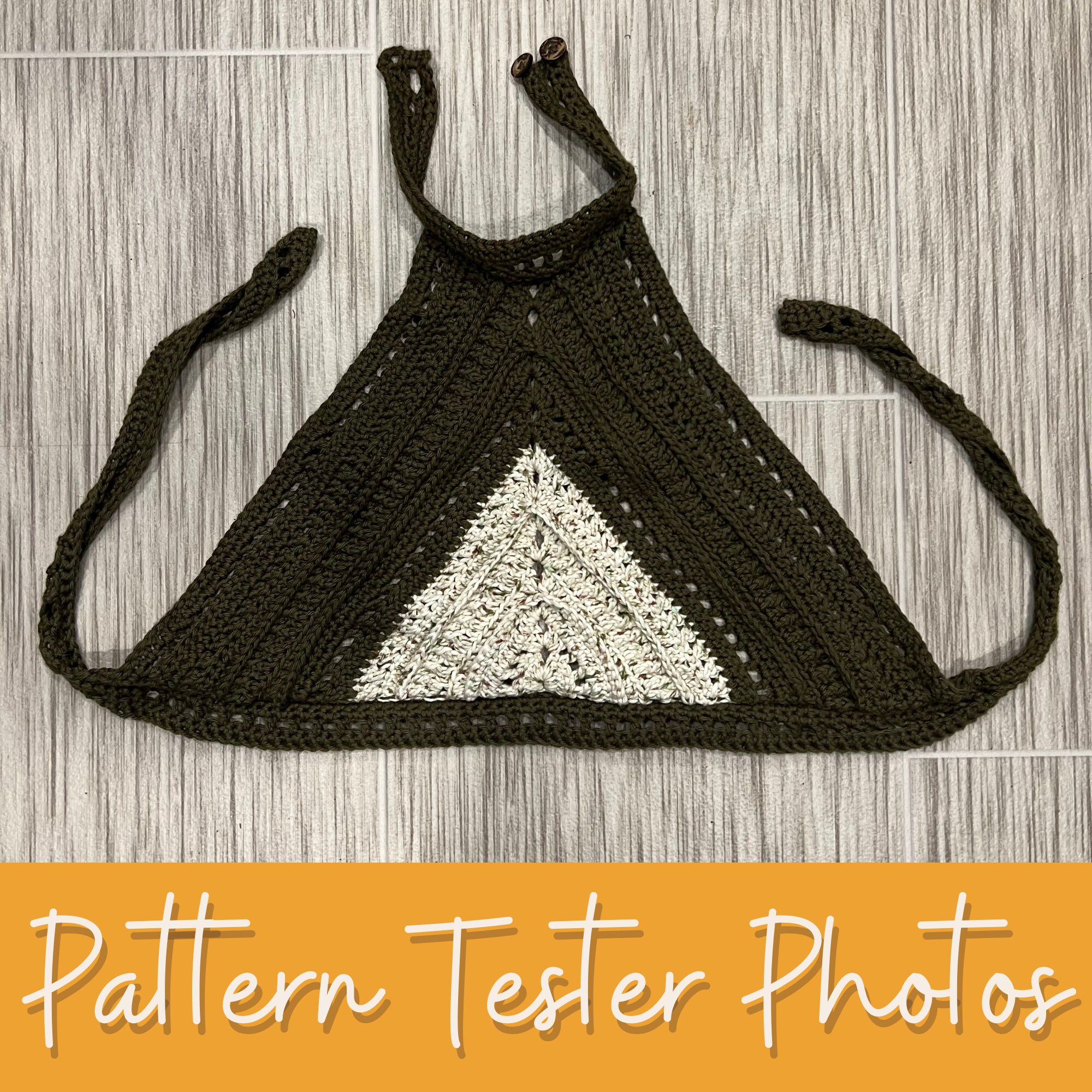 Triangle Tie Tank Crochet Pattern PDF, Island Wrap Top Crochet Pattern ...