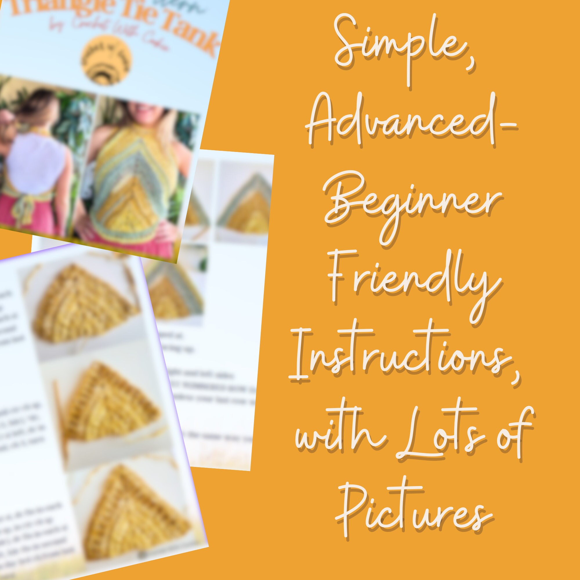 Triangle Tie Tank Crochet Pattern PDF, Island Wrap Top Crochet Pattern ...