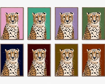 Cheetah Print Set of 3, Printable Wall Art, Art Prints, Digital ...