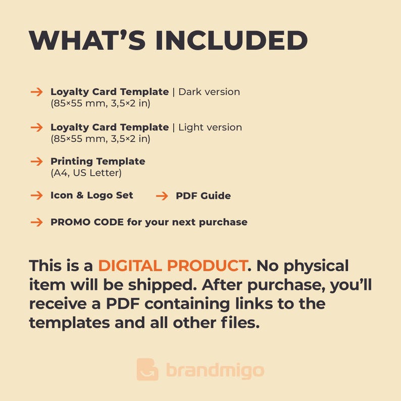 Retro Loyalty Card Template Canva | Editable 70s Style Punch Card ...