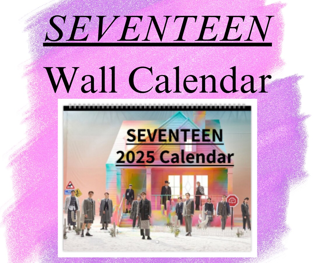 Seventeen 2025 Calendar Kpop Wall Calendar - Etsy UK