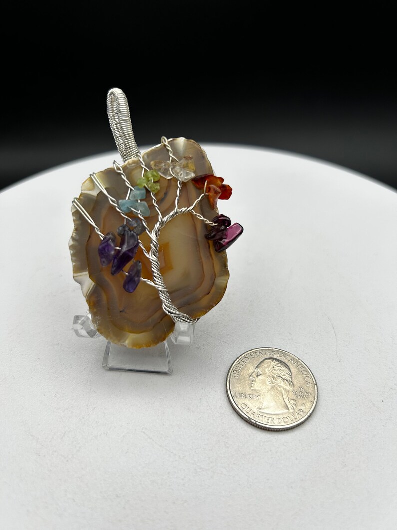 Wire Wrapped White Onyx Tree of Life Pendent - Etsy